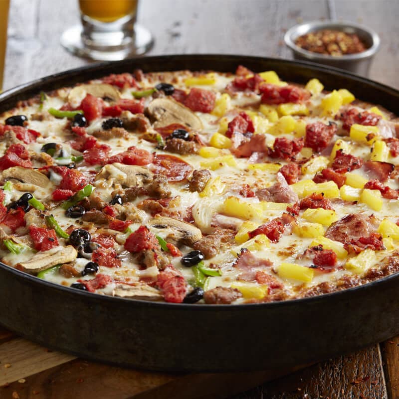 Half & Half Deep Dish Pizza Specialty | BJ's Signature Deep Dish Pizza ...