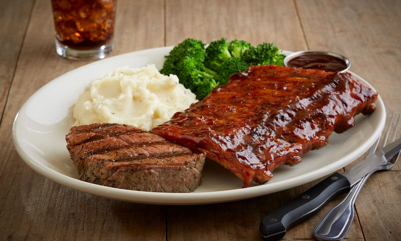 Slow-Roasted Sirloin* & Baby Back Ribs